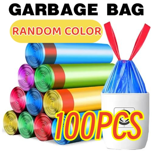 Pull Rope Garbage Bag Trash Bag Thickened And Enlarged kitchen Garbage ...