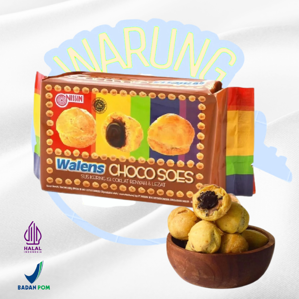 Nissin Indonesian Soes Walens Chocolate 100g Original Indonesia Choco ...