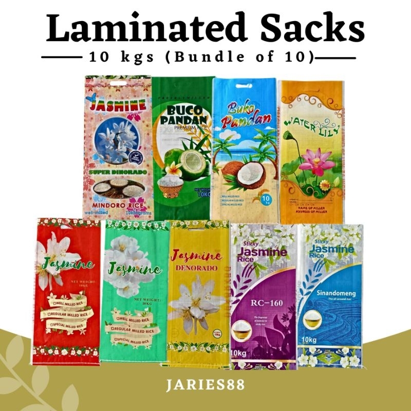 Laminated Sack/Sako Bag 10 kilos (10 pcs) | Shopee Philippines