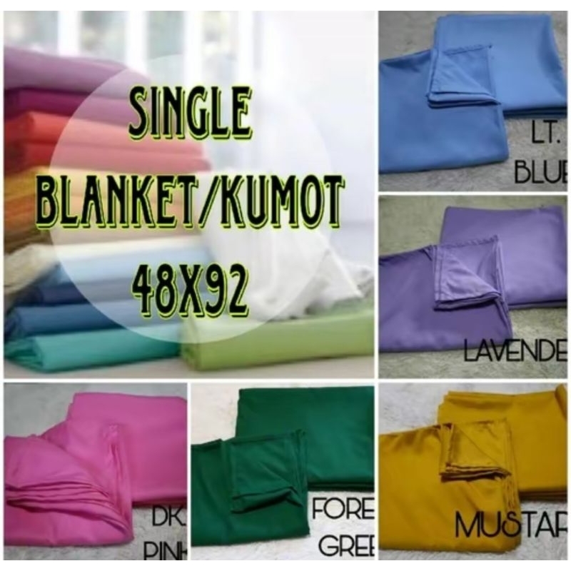 SINGLE (48X92) FLATSHEET/KUMOT ONLY HOTEL QUALITY PLAIN CANADIAN COTTON ...