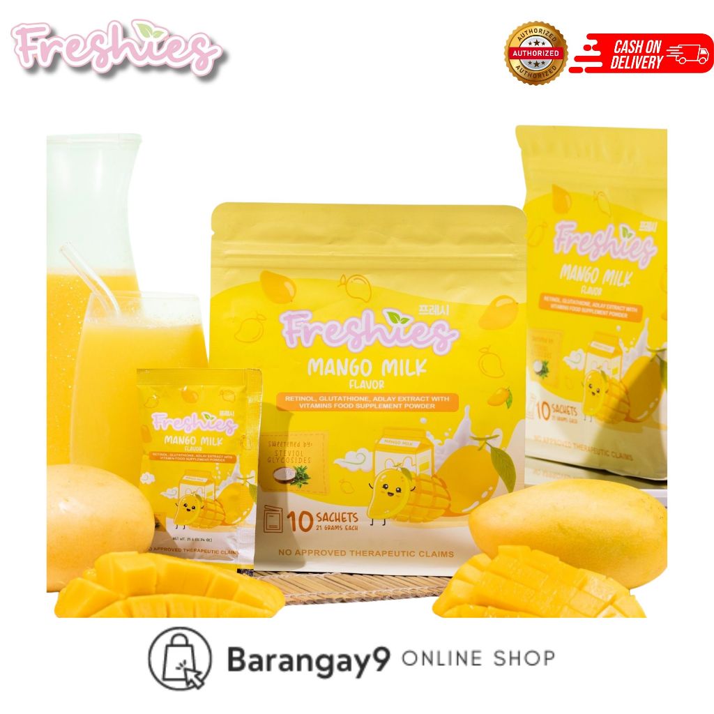 Freshies Mango Milk Hydrolyzed Collagen Retinol Glutathione Drink 10 ...