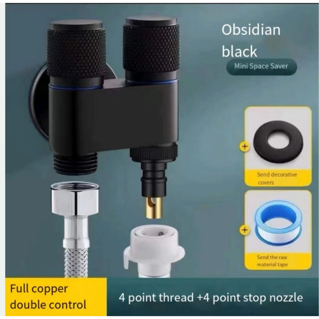 COD stainless steel SUS304 faucet two-way faucet with two handles ...