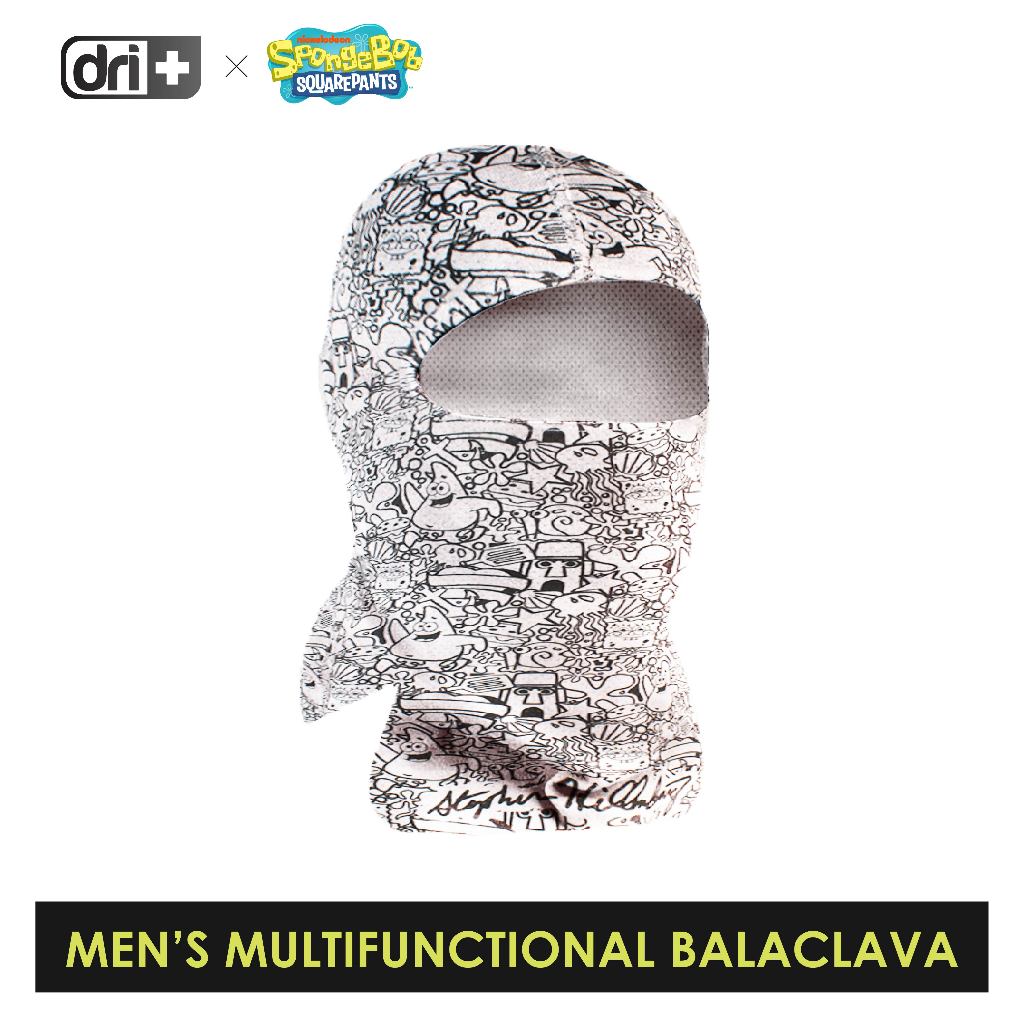 Dri Plus x SpongeBob Men's Washable Aircool “I’m Ready” Balaclava 1 ...