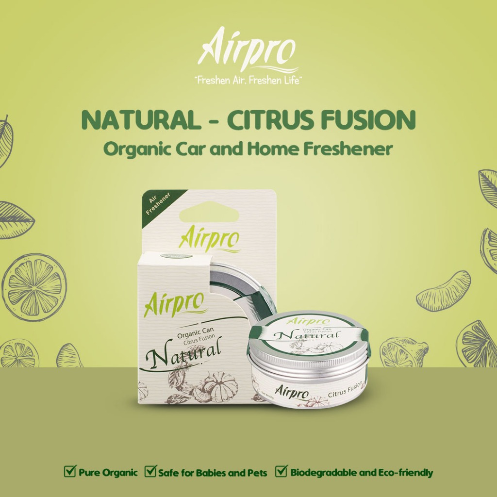 Airpro Citrus Fusion Natural Series Car and Home Freshener Fragrance ...
