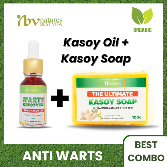 Kasoy OIl + Kasoy Soap Combo by Natures Best Vita Warts Remover ...