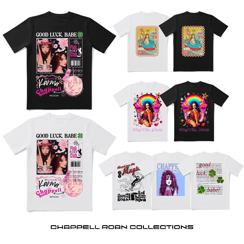 Chappell Roan Original T-Shirt Collections "Good luck,babe!" "Pink Pony ...