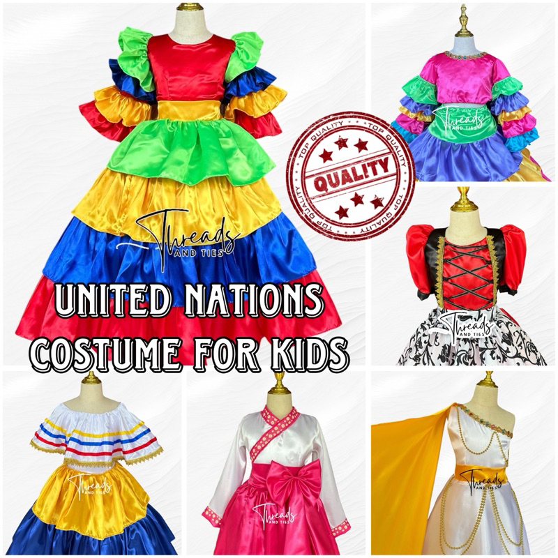 United Nations Costume for Kids | High Quality | Brazil | Venezuela | Denmark | Mexico | Korea ...
