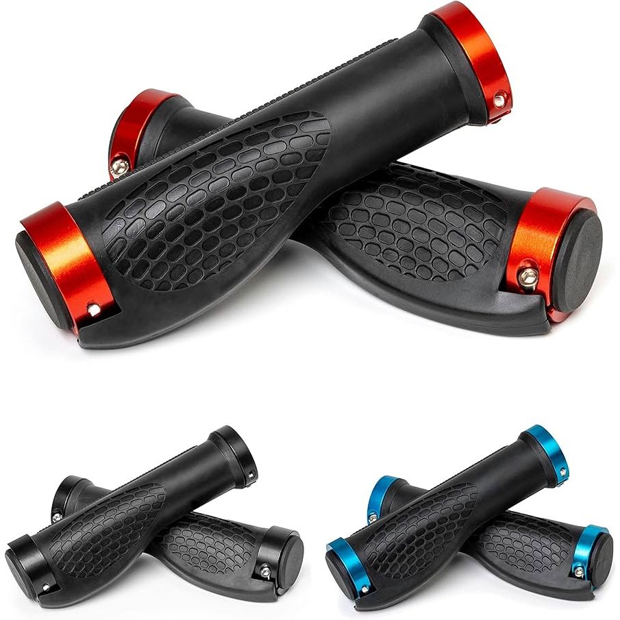 #c2shoppe# Bicycle Handlebar Grip with End Caps and Red Mounting Rings ...