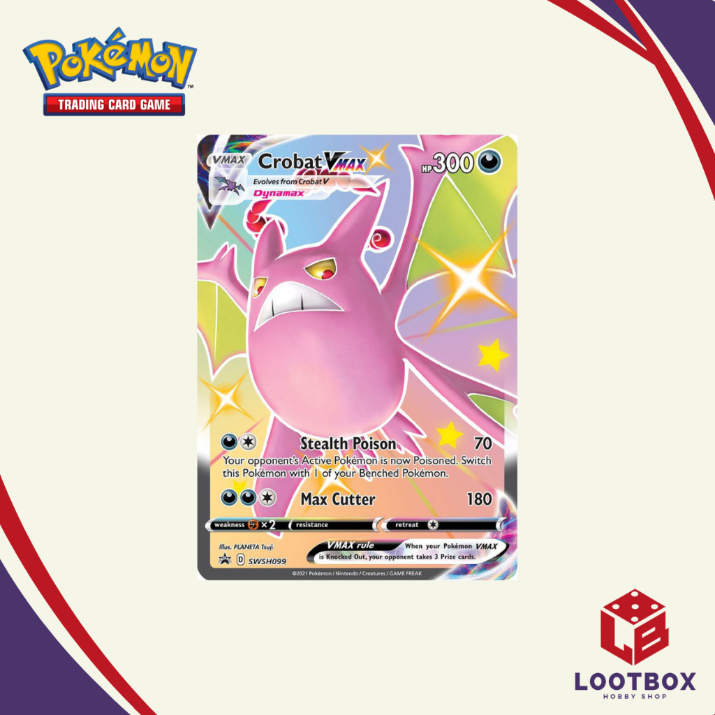 Pokemon Card Game: Crobat VMAX (Shiny Ultra Rare) - Sword & Shield ...