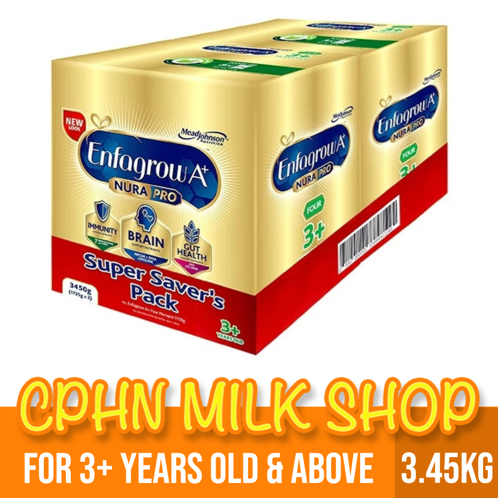 Enfagrow A+ Four Nurapro 3.45kg for Kids Above 3 Years Old Powdered ...