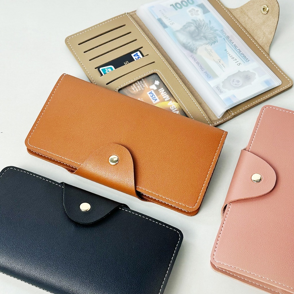 Wallet Money Organizer Leather Book type 6 plastic slots gifts giveaway ...