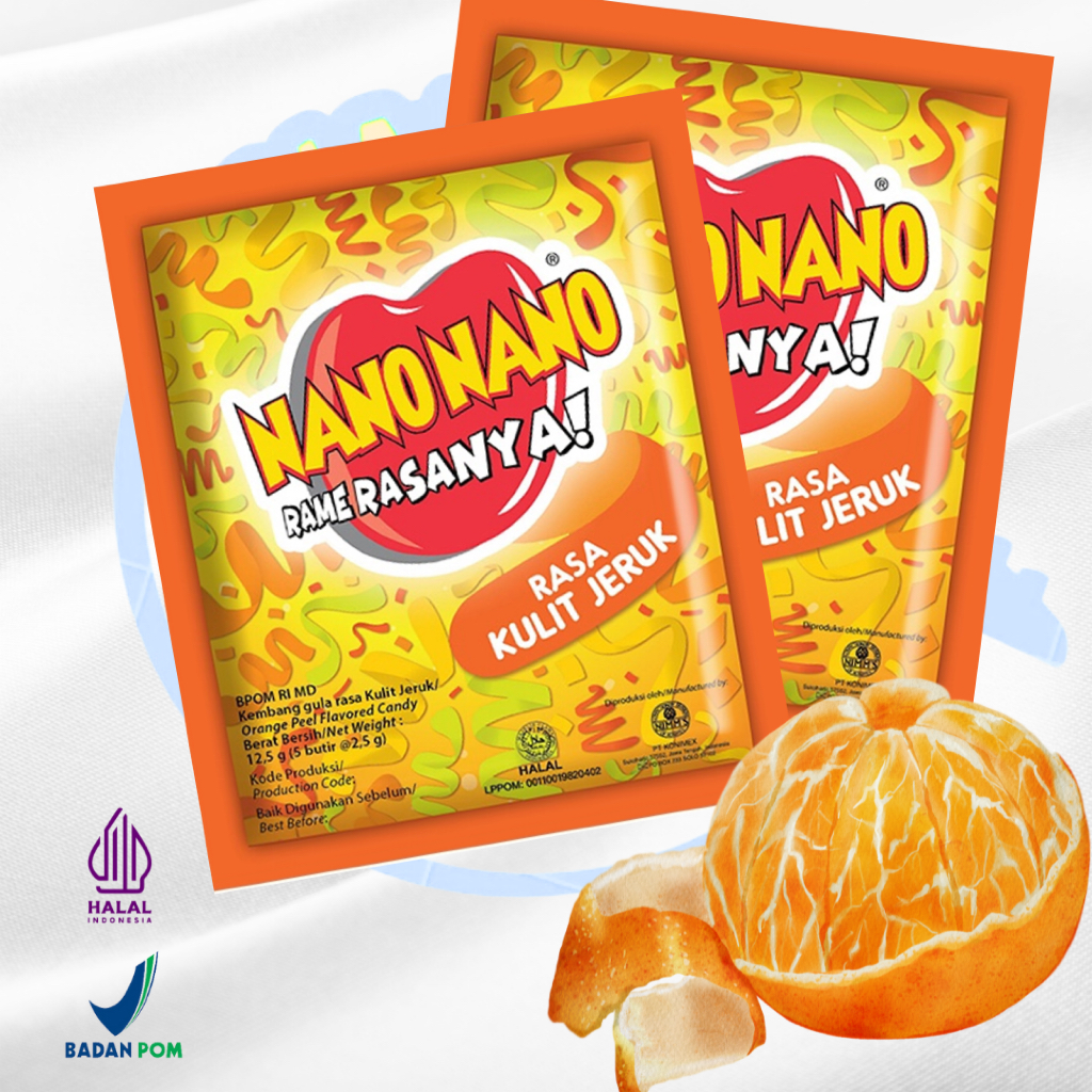 Indonesian NANO NANO PERMEN KULIT JERUK Original INDONESIA SWEET SALTY ...
