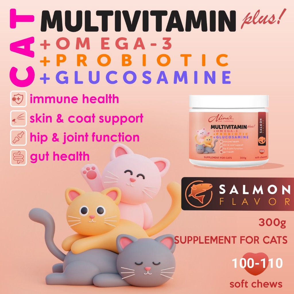 ALINA Nutrisentials CAT MULTIVITAMIN Plus OMEGA 3 + PROBIOTICS ...