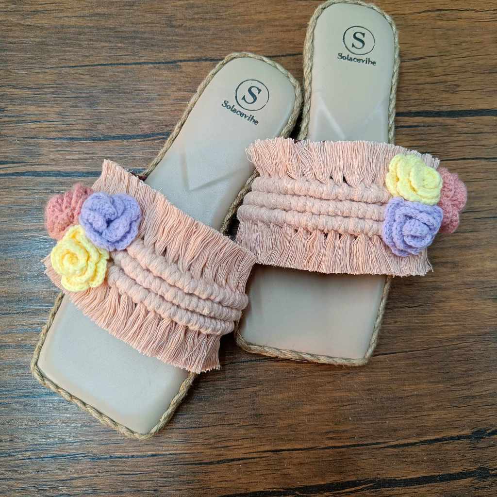 ABACA X MACRAME SLIDES | Shopee Philippines