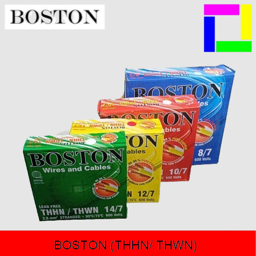 Boston THHN/ THWN ELECTRICAL WIRE (#14, #12, #10, #8) Stranded AWG 7 ...