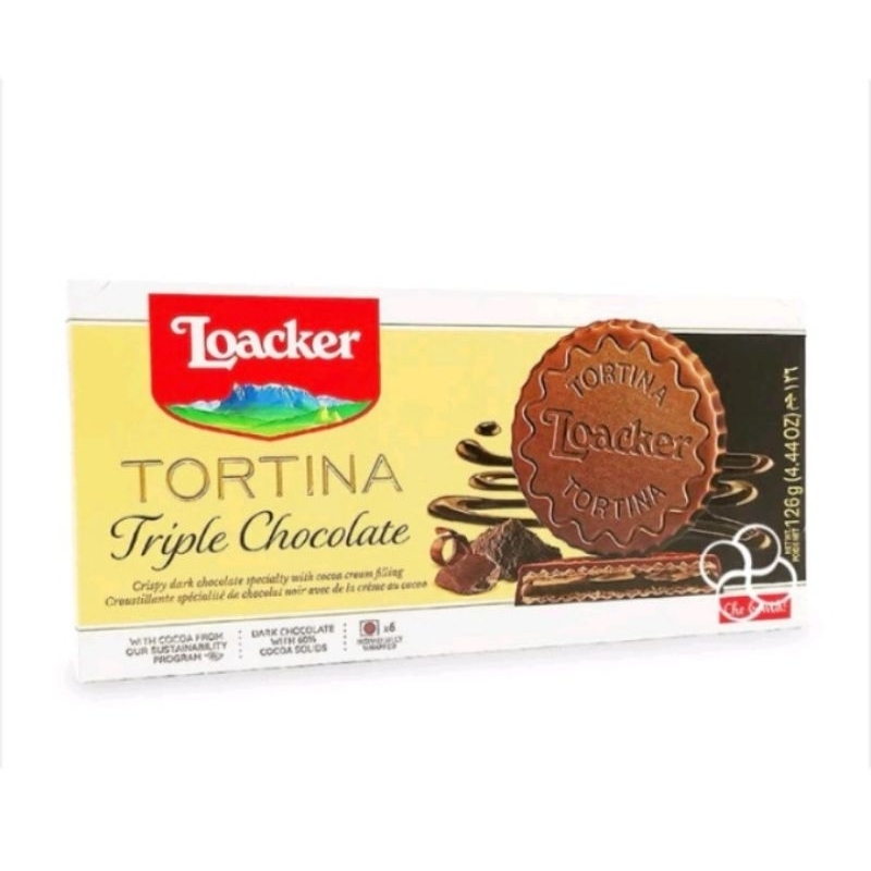 Loacker Tortina Triple Chocolate With Cocoa 126g | Shopee Philippines
