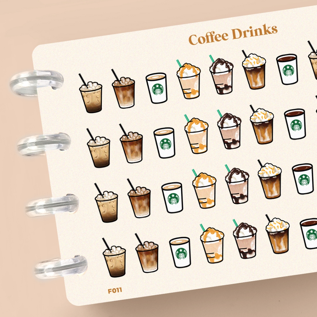 Coffee Drinks Planner Stickers, Stickers for Planning and Journaling ...