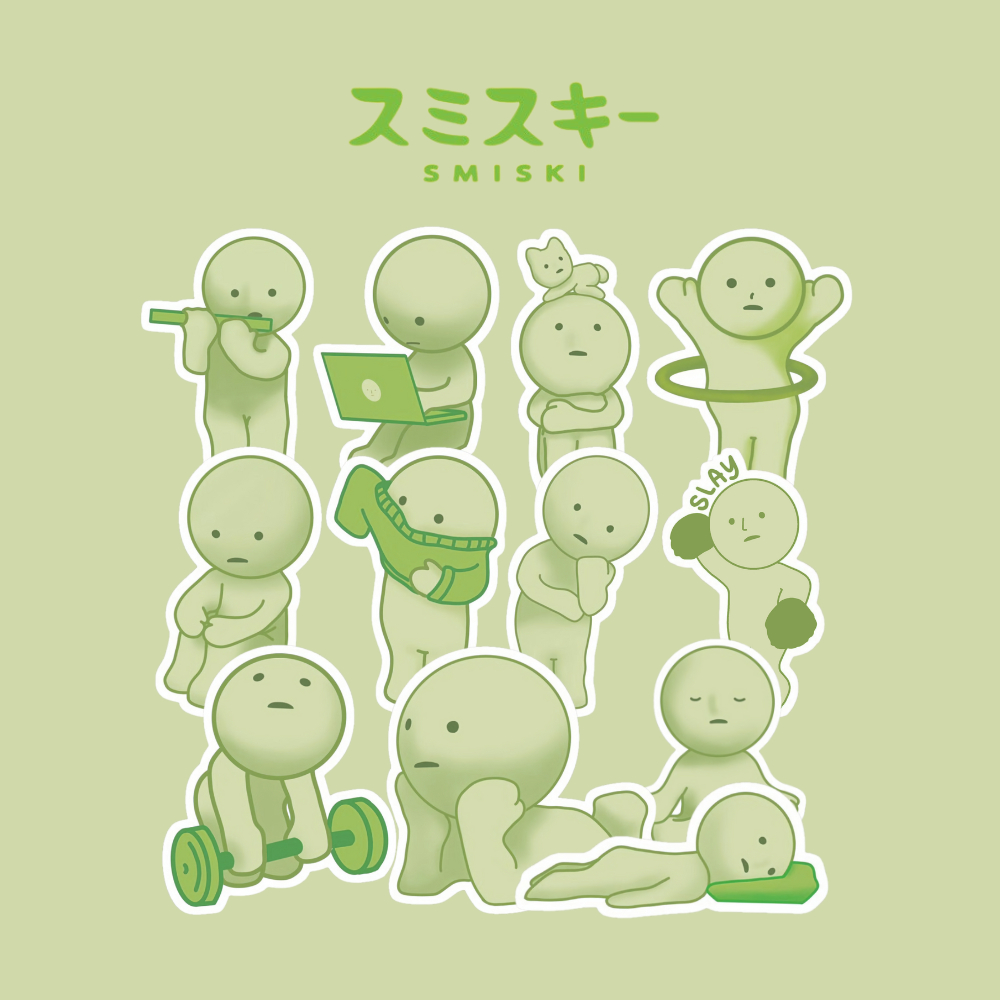 Smiski Stickers | Vinyl Laminated Waterproof Stickers | Shopee Philippines