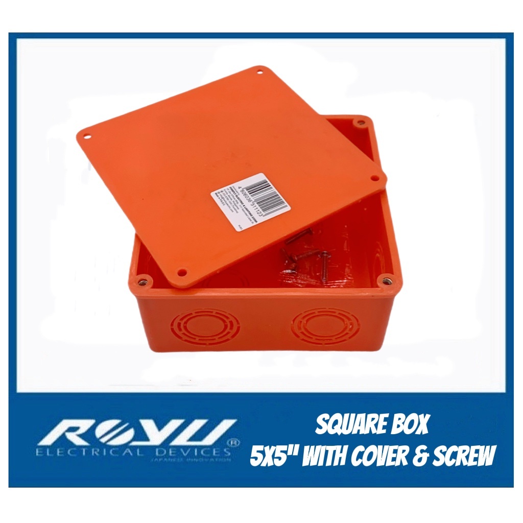 Royu Orange Square Box for Electrical 5x5" | Shopee Philippines
