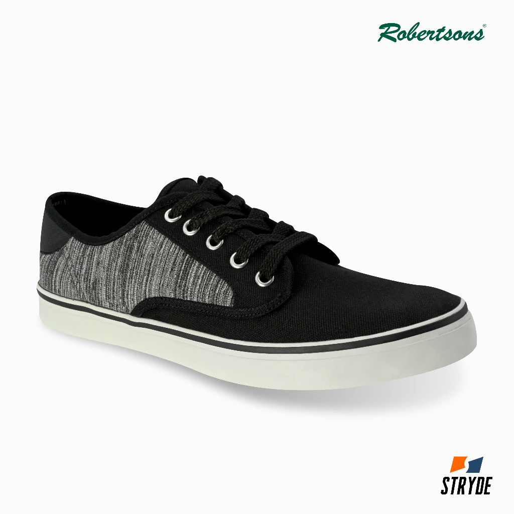 Robertsons Canvas Men's Shoes Dalton Black | Shopee Philippines