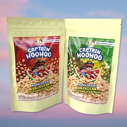 Captain Hoohoo Skinless Butong Pakwan Snack - Ready to Eat Peeled ...