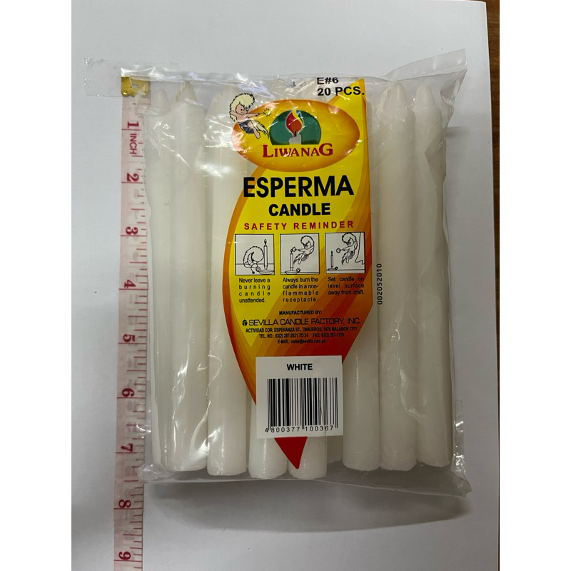LIWANAG CANDLE E #6 (20pcs) | Shopee Philippines