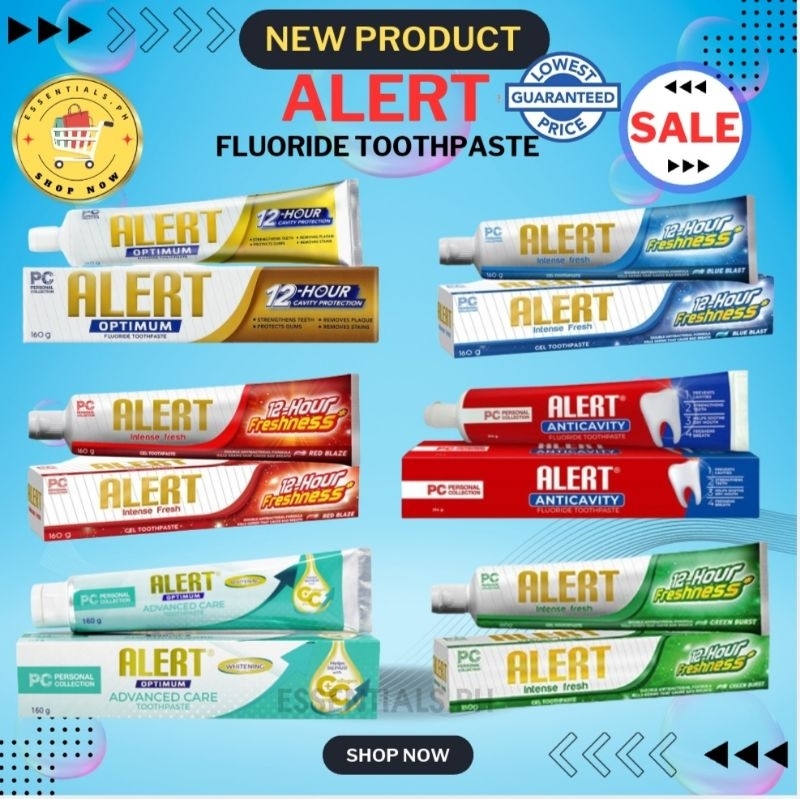 ALERT FLUORIDE & GEL TOOTHPASTE | Shopee Philippines