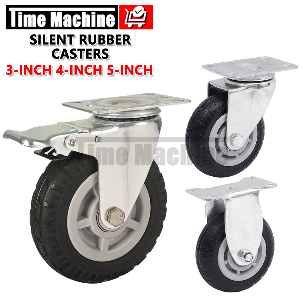 3/4/5inch Heavy Duty Universal Industrial Caster Wheels Wear-Resistant ...