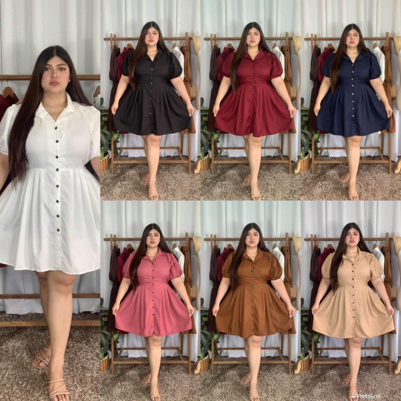 PLUS SIZE: MARIA DRESS | Shopee Philippines