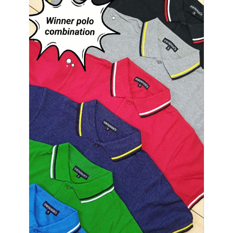 Original Winner polo combination XS to 3XL | Shopee Philippines
