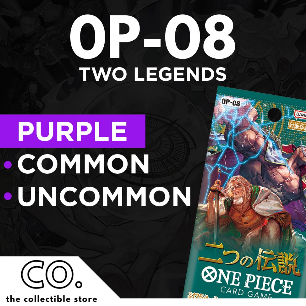 ONE PIECE CARD GAME -OP08 Two Legends Purple deck Common and Uncommon (Singles Only) | Shopee ...