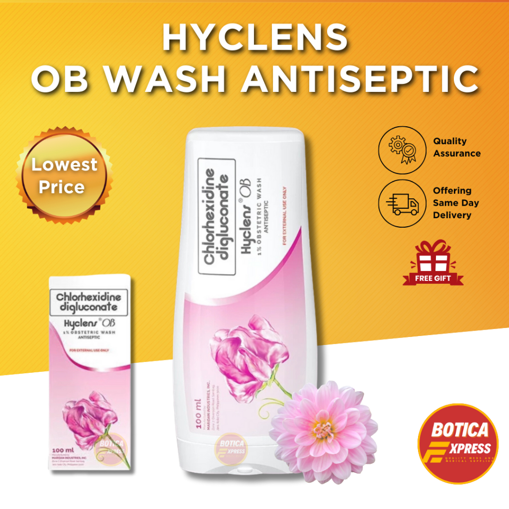 HYCLENS OB WASH 100ML | Obstetric Wash 1% Chlorhexidine digluconate ...
