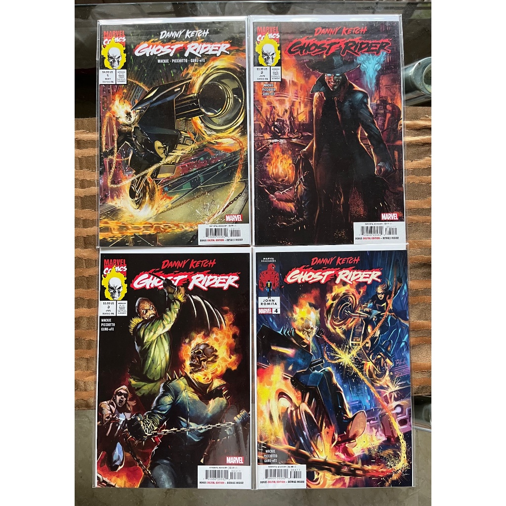 Danny Ketch Ghost Rider Blood & Vengeance Complete Set of 4 Regular ...