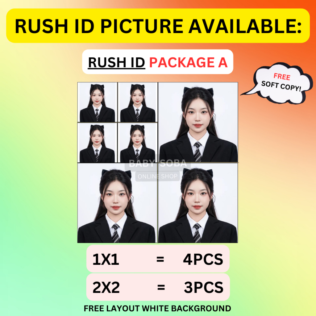 I.D PICTURE PRINTING SIZES - 1X1 inch, 2X2 inches & 1.4x1.8 inches RUSH ...