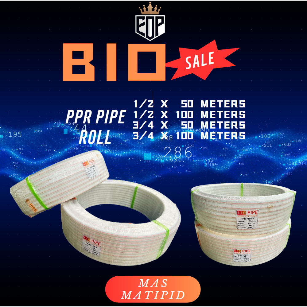 PPR PIPE 100/50 meters per roll 1/2 (20mm) 3/4(25mm) pn20 hot and cold ...