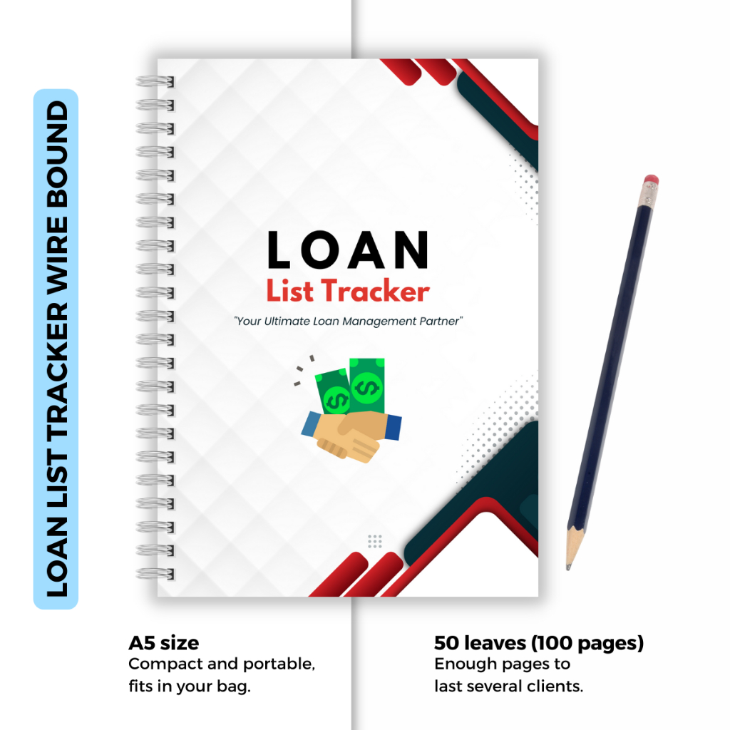 Loan List Tracker | A5 - Booklet and Wire Bound | Dominix Collection ...