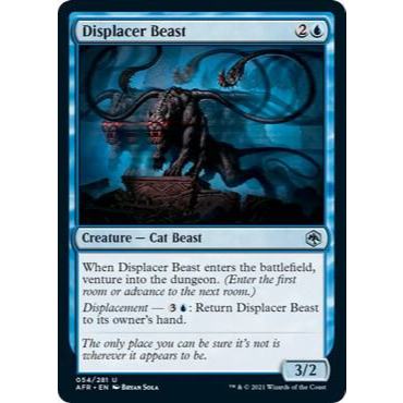 Magic the Gathering - Displacer Beast - MTG Blue - AFR - NM - (_RAS ...