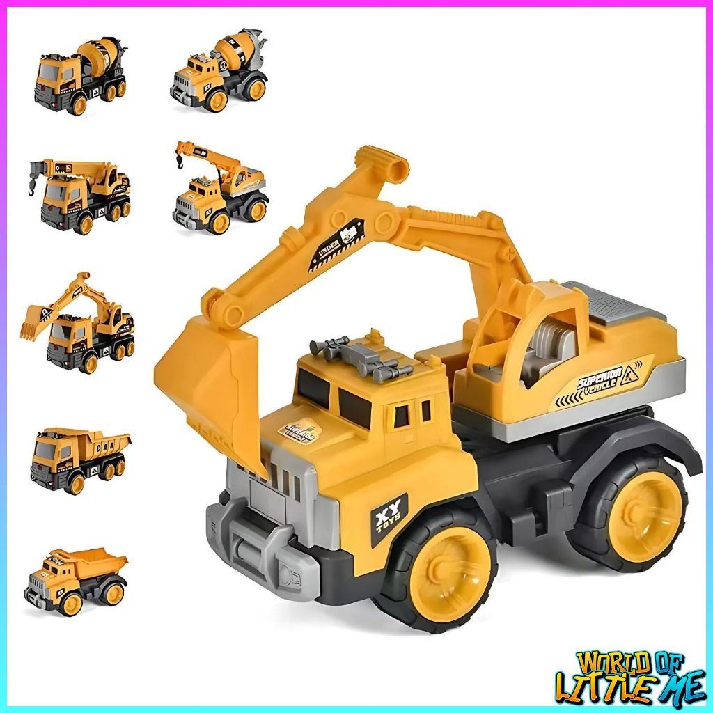 KIDS Crane Truck Mixer Truck Tipper Truck Engineering Vehicle Toy Large ...
