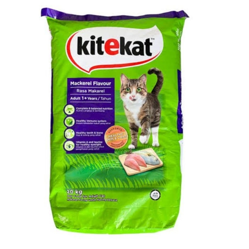 Kitekat Mackerel Flavour Dry Cat Food 1kg Pack | Shopee Philippines