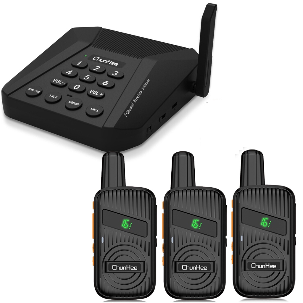 ChunHee Walkie Talkie Portable Intercom System for Home Office Room to ...