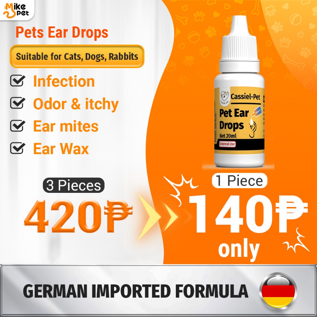 Cassiel Ear Mite Treatment 10 ml - Pet Dog Cat Earmite Odor Removal Pet ...