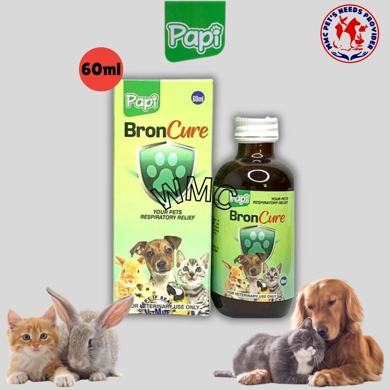 60ml Papi Broncure for Any Kinds of Pets Respiratory Infection Relief ...