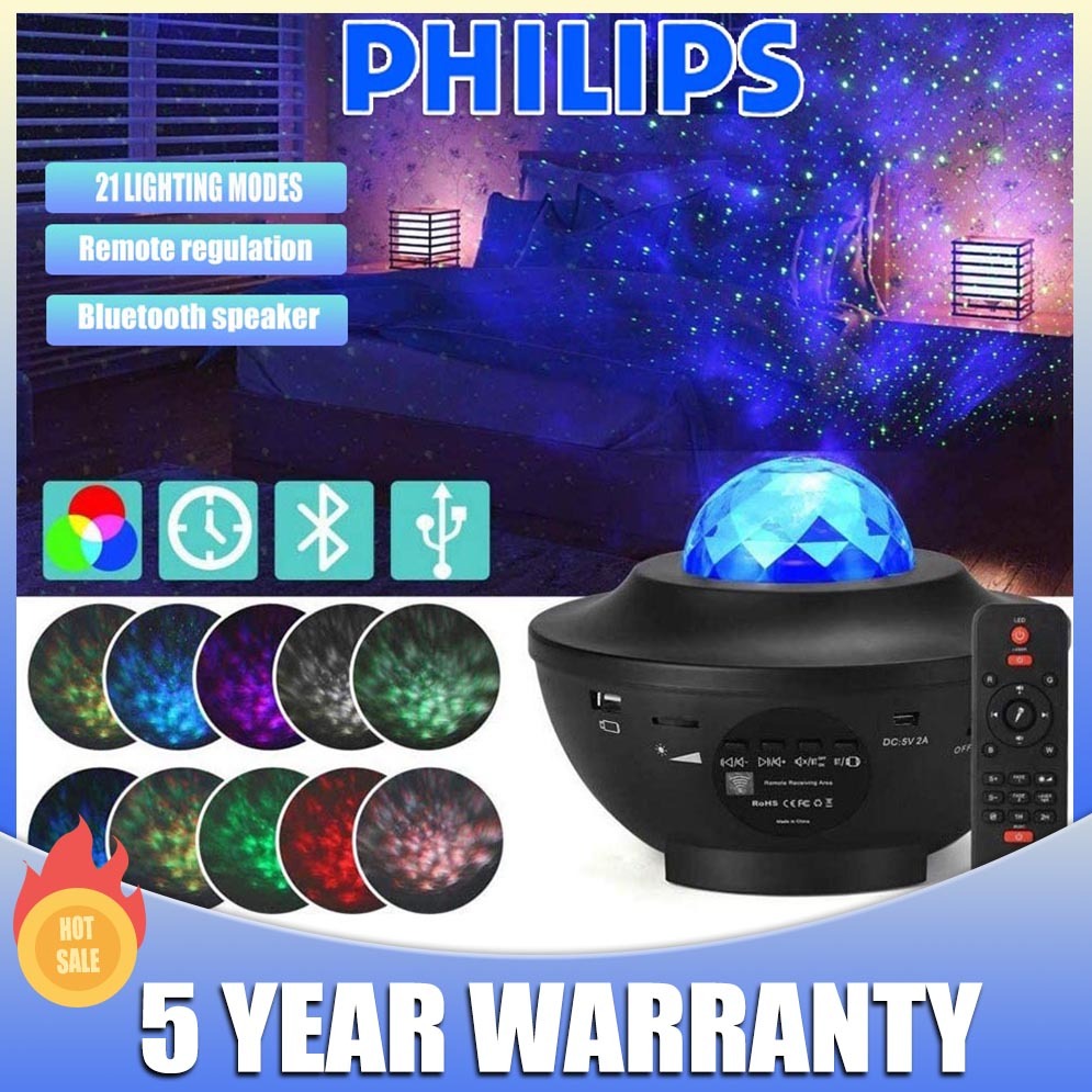 PHILIPS Led Star Projector Night Light With Music Bluetooth Speaker ...