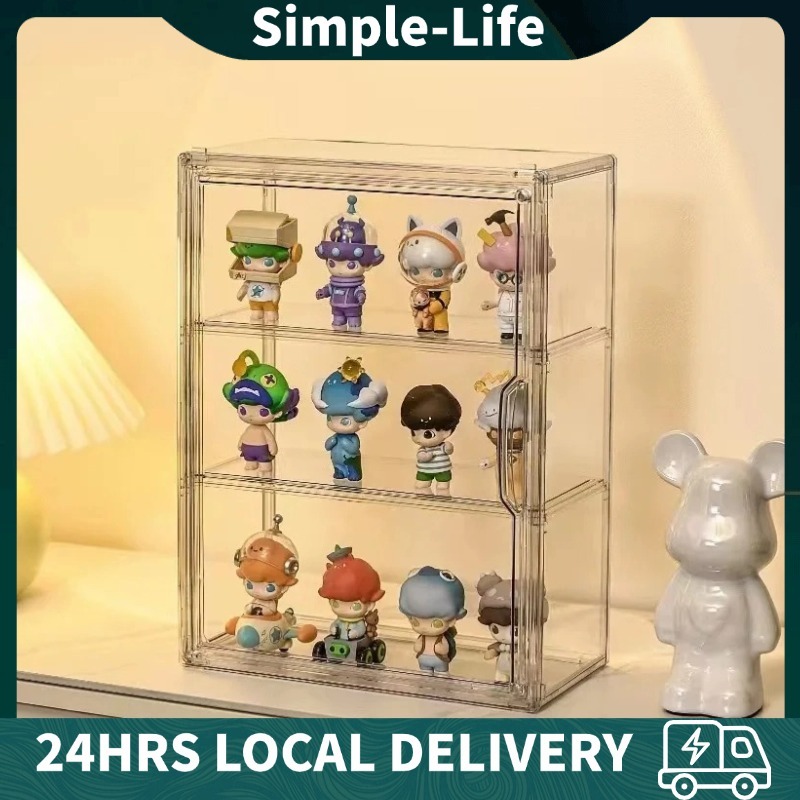 Acrylic Display Case Popmart Storage Organizer Transparent Boxes ...