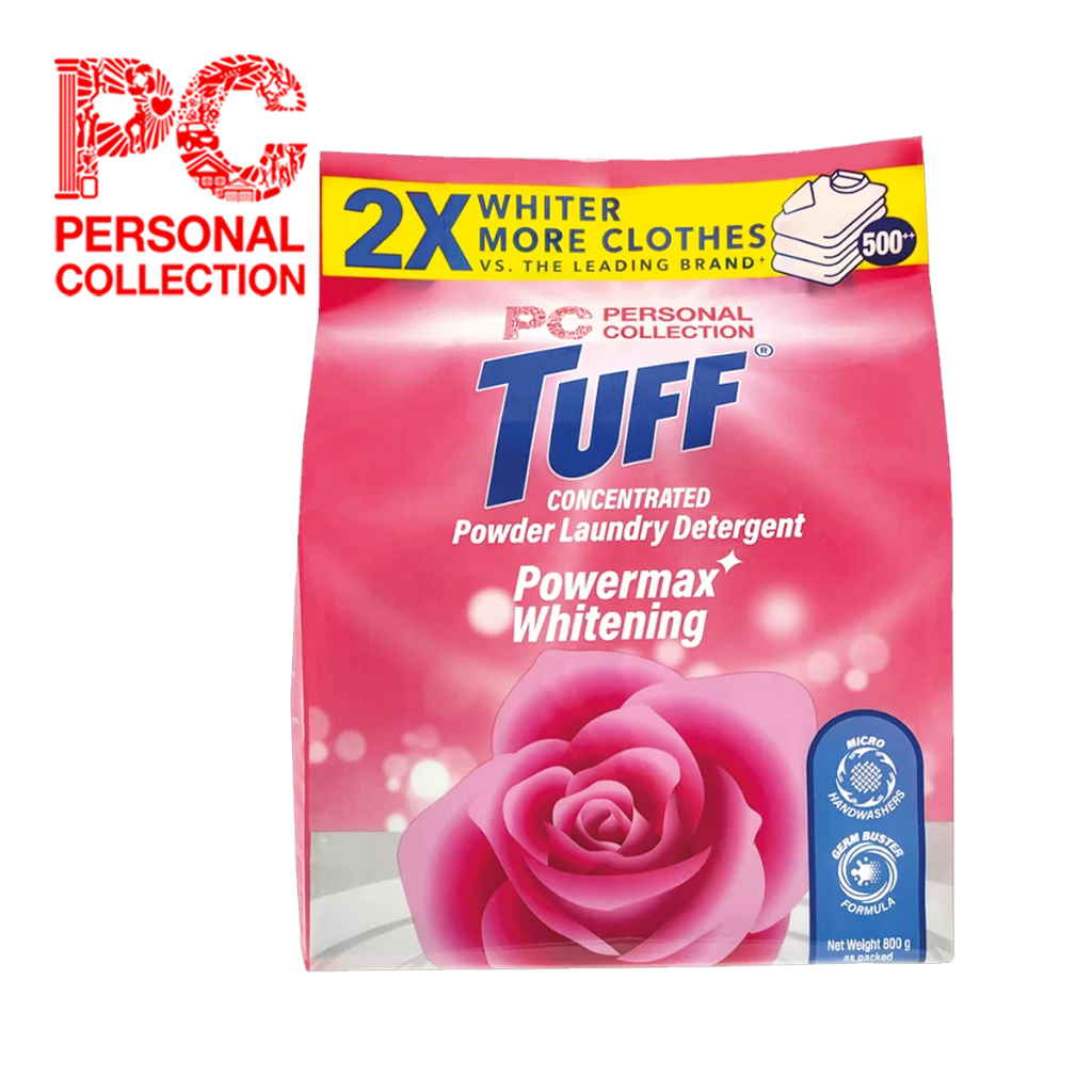 Tuff Powder Laundry Detergent with Powermax Whitening 800g personal ...