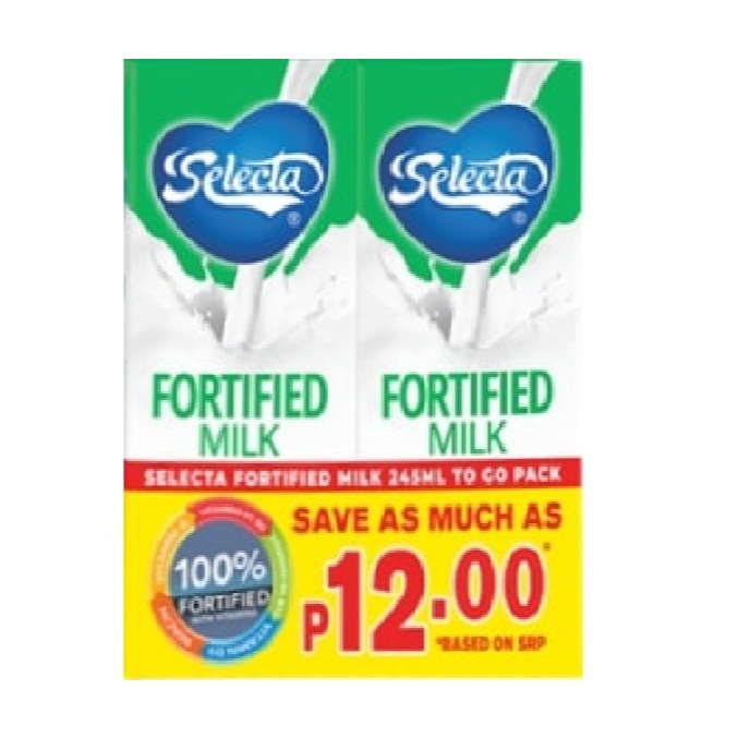 Selecta Full Cream Filled Milk 245Ml Promo Pack (2s) | Shopee Philippines