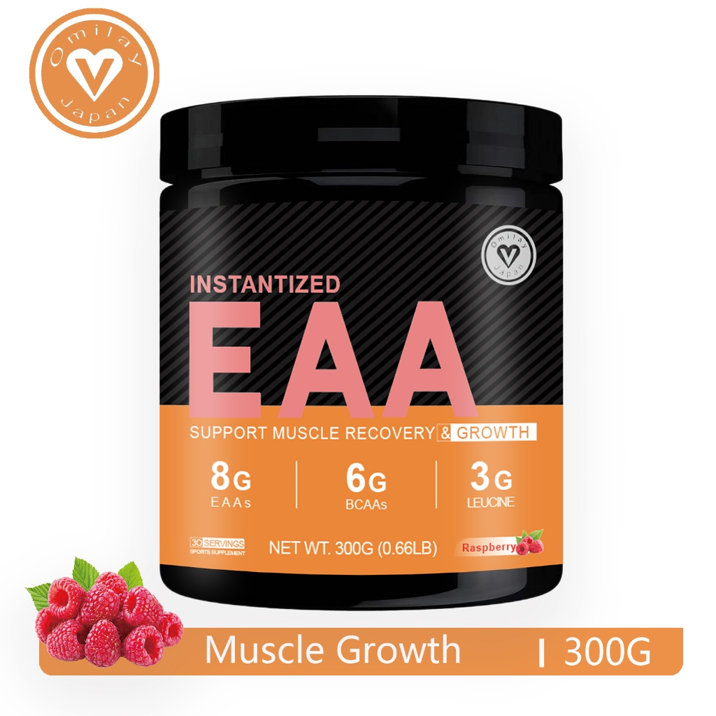 Omilay EAA Supplement Amino Acid Powder Muscle Growth Amino Energy Amino Acid Supplement 300g ...