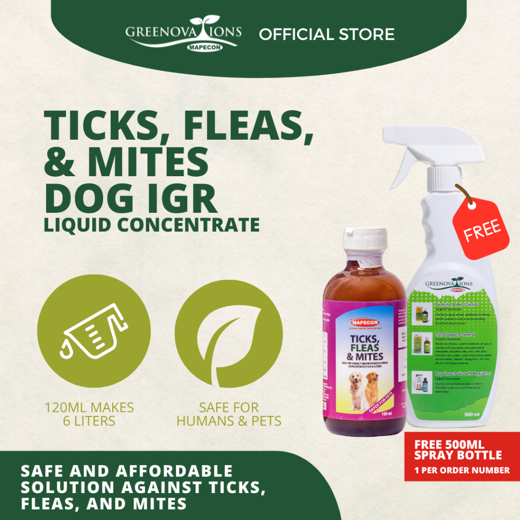 MAPECON GREENOVATIONS Dog Insect Growth Regulator — Ticks, Fleas ...