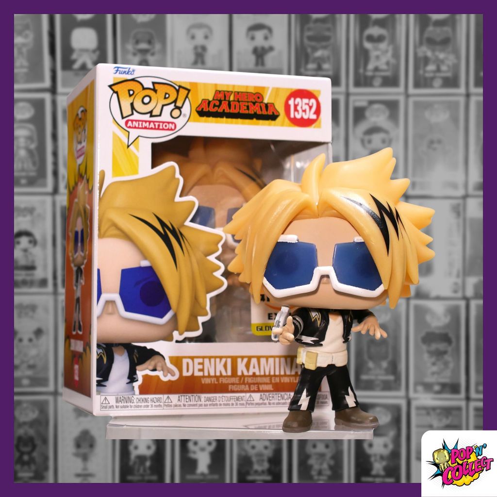 Funko Pop! MHA - Denki Kaminari 1352 (GITD) w/ Free Protector (Sold by ...