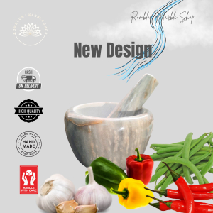 #RMS Mortar & Pestle New Design Almeres Marble Romblo | Shopee Philippines